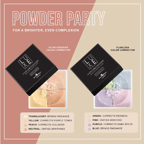 LUXE COLOR CORRECTING POWDER - GLOW GODDESS – illmon beauty